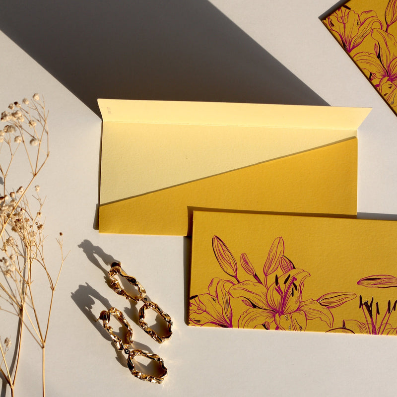 Canary money envelopes (foiling) set of 12