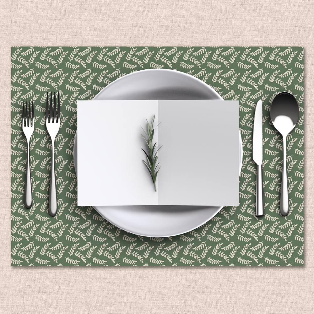 Leaves Paper Tablemats Set of 50